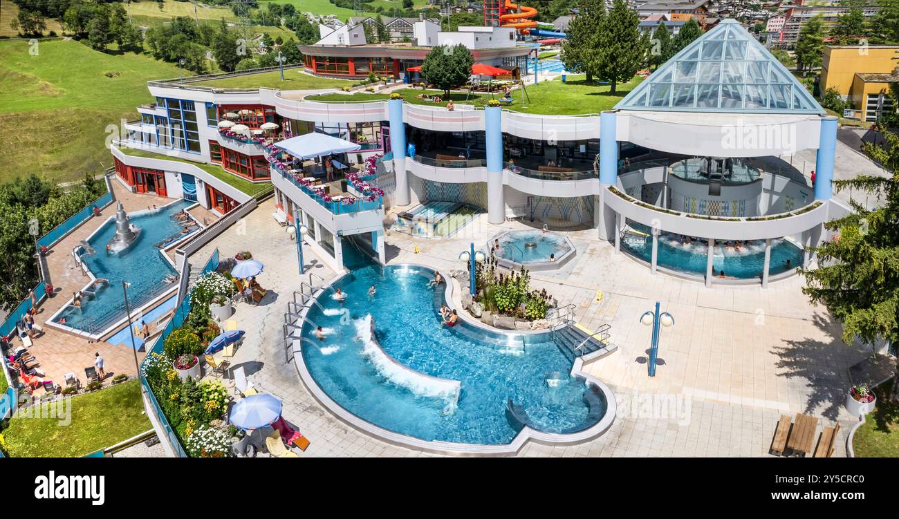 Leukerbad thermal pool hi-res stock photography and images - Alamy