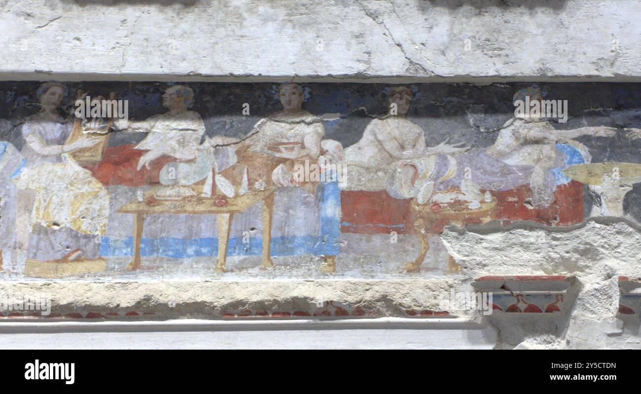 Ancient Macedonian burial art Stock Photo - Alamy