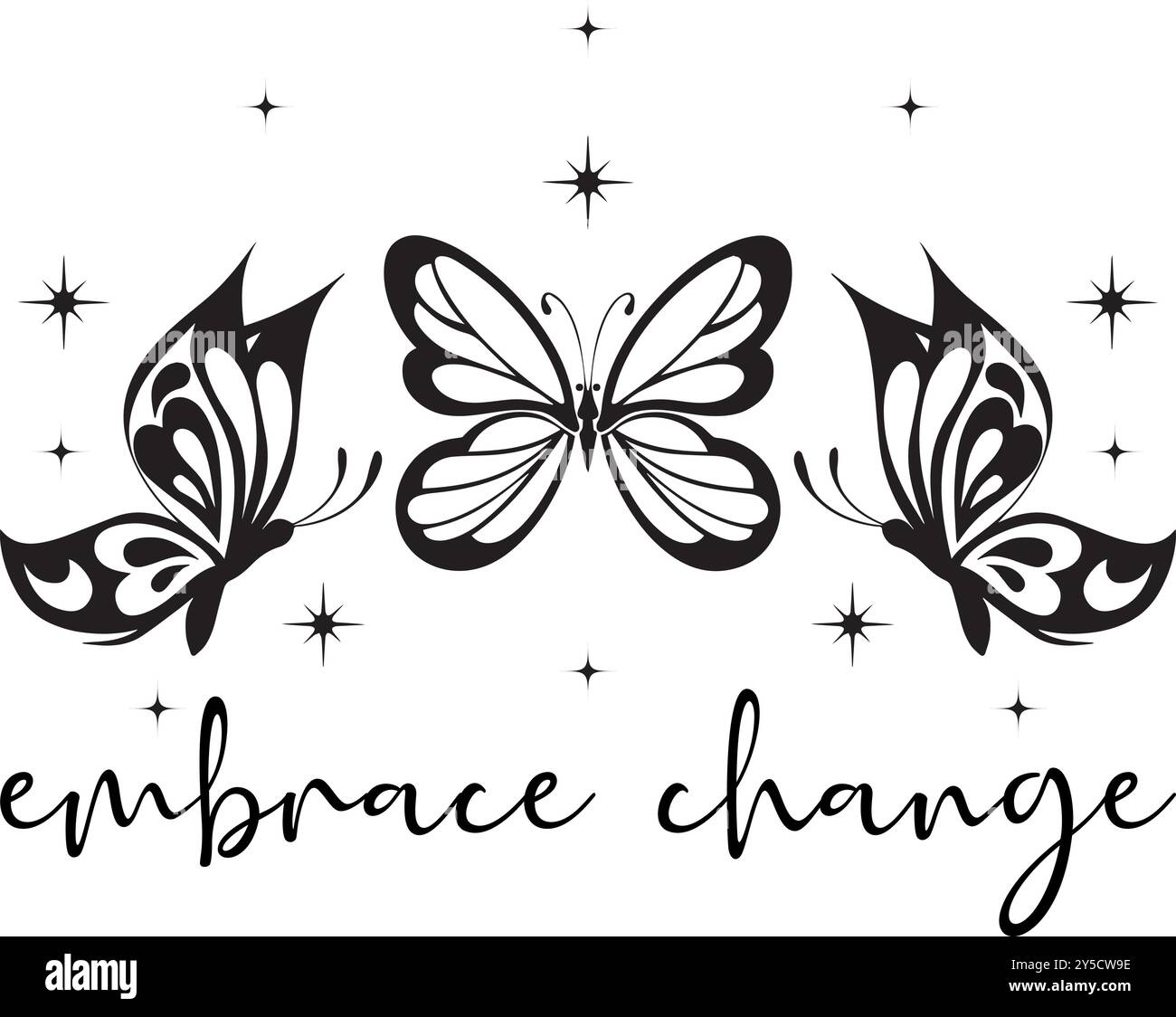 Boho Inspirational Lettering Concept Typography T-Shirt Design Stock ...