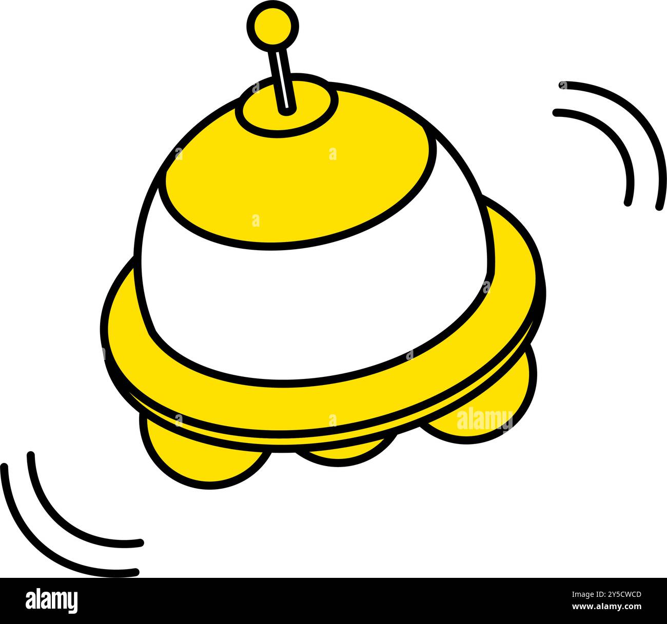 Simple line drawing of UFO, isometric illustration, Vector Illustration ...