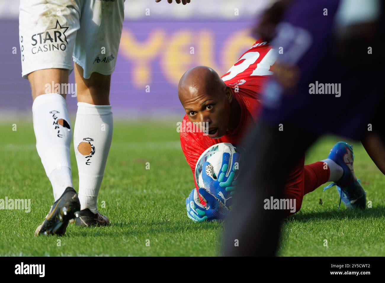 Antwerp, Belgium. 21st Sep, 2024. STVV's Leobrian Kokubo pictured in ...