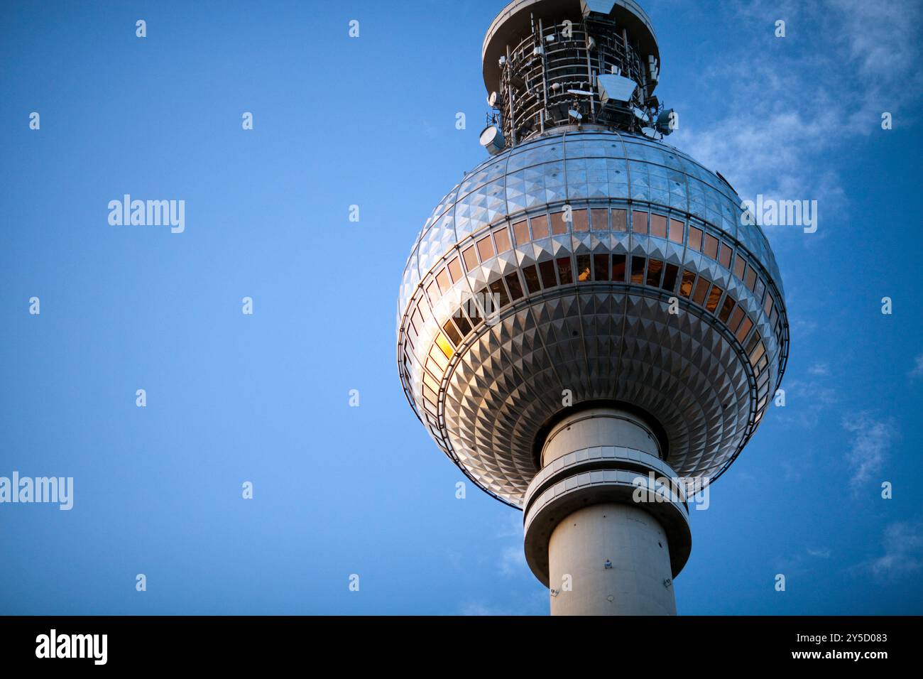 Explore the stunning view of the Berlin Television Tower rising against ...