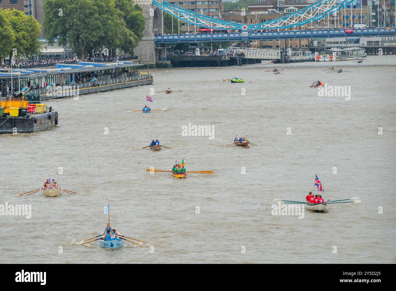 London, UK. 21 Sep 2024. Passing under tower brdge - The Great River ...