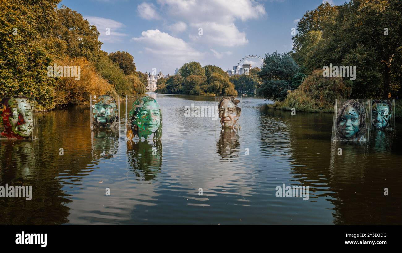 Artwork in London's St. James's Park created by graffiti artist Luis ...