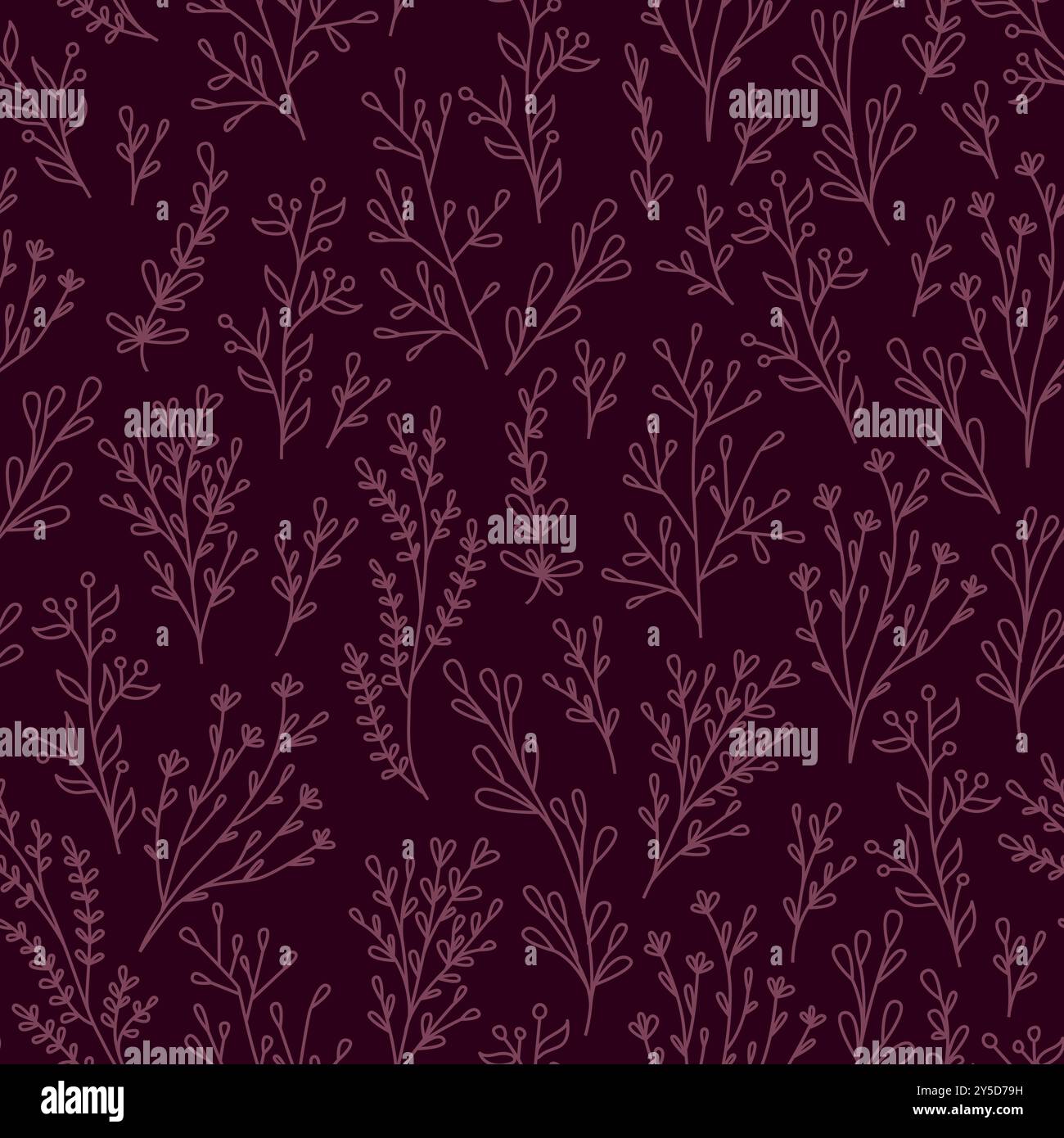 Pattern on a dark background with plants Stock Vector Image & Art - Alamy