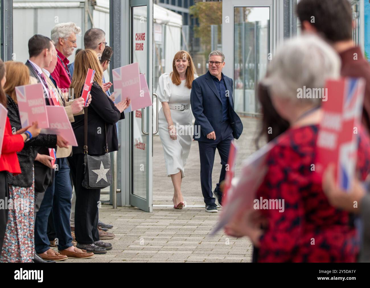 Liverpool, UK. 21st Sept 2024. Prime Minister Keir Starmer and deputy ...