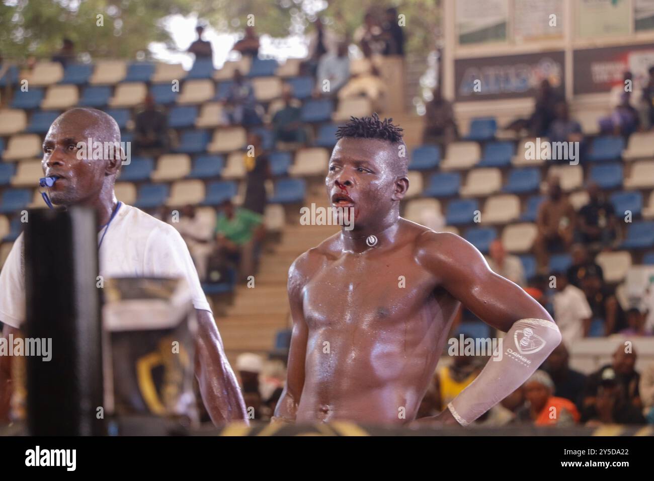 Dambe boxers fight during the Dambe Warriors Supper fight 3 Tournament ...