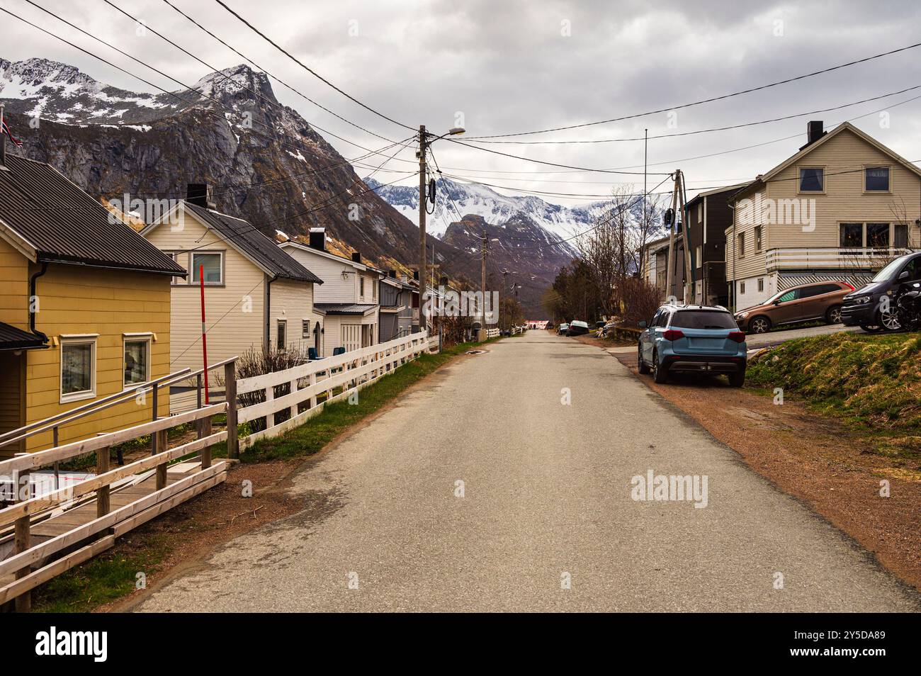 views of the village of Gryllefjord, Isle of Senja, Norway Stock Photo ...