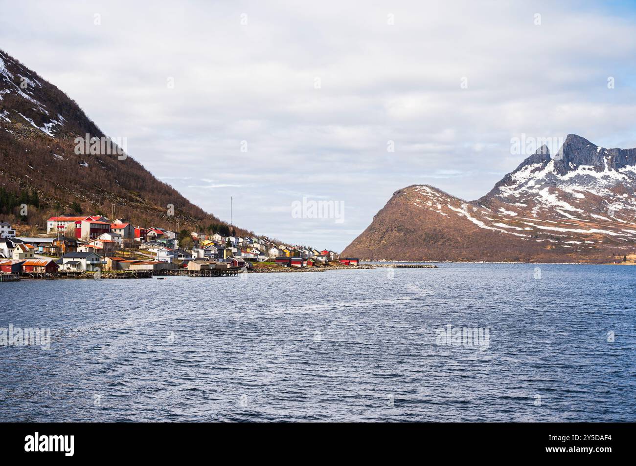 views of the village of Gryllefjord, Isle of Senja, Norway Stock Photo ...