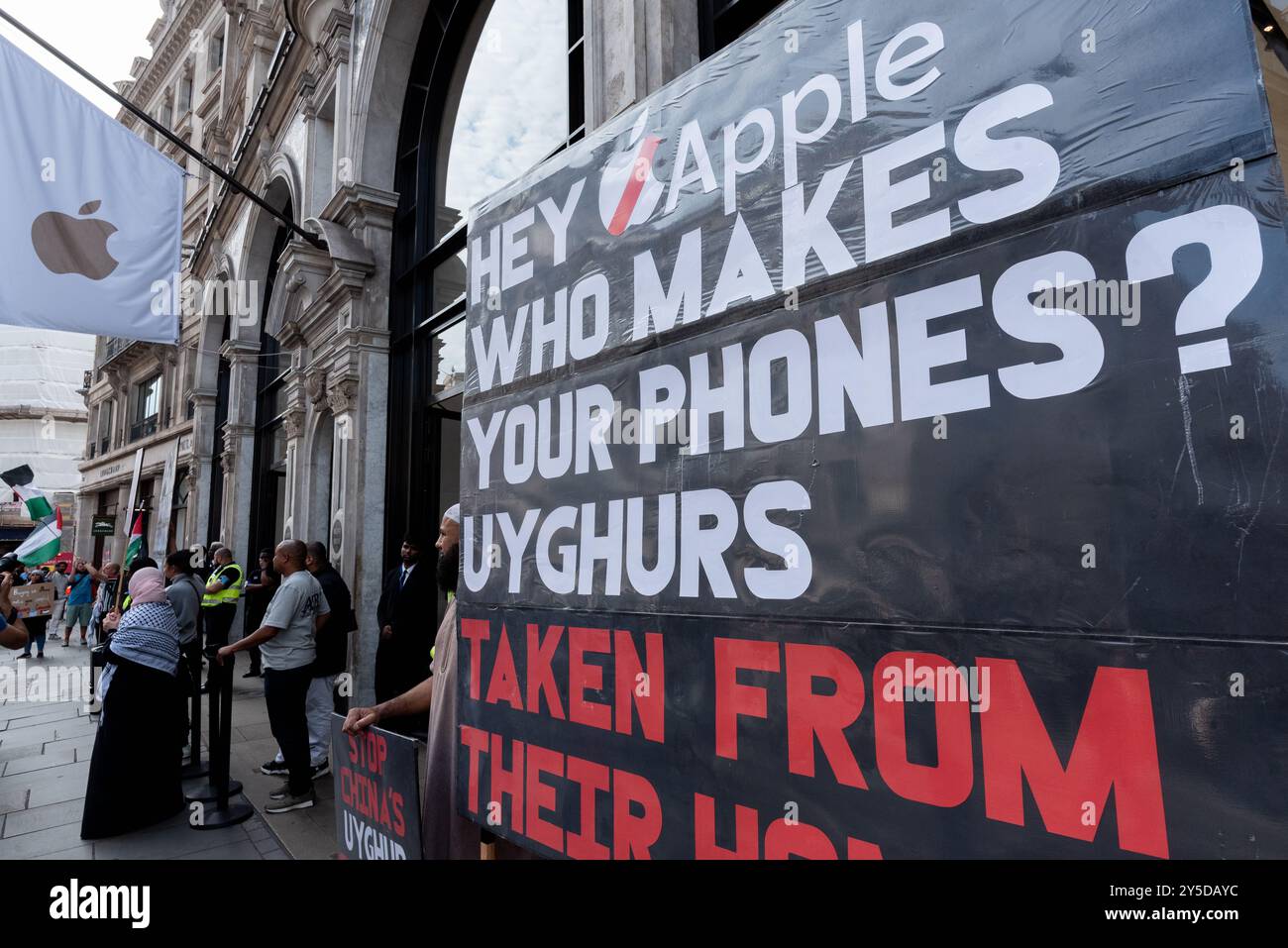 London, UK. 21 September, 2024. In a protest timed to coincide with the ...