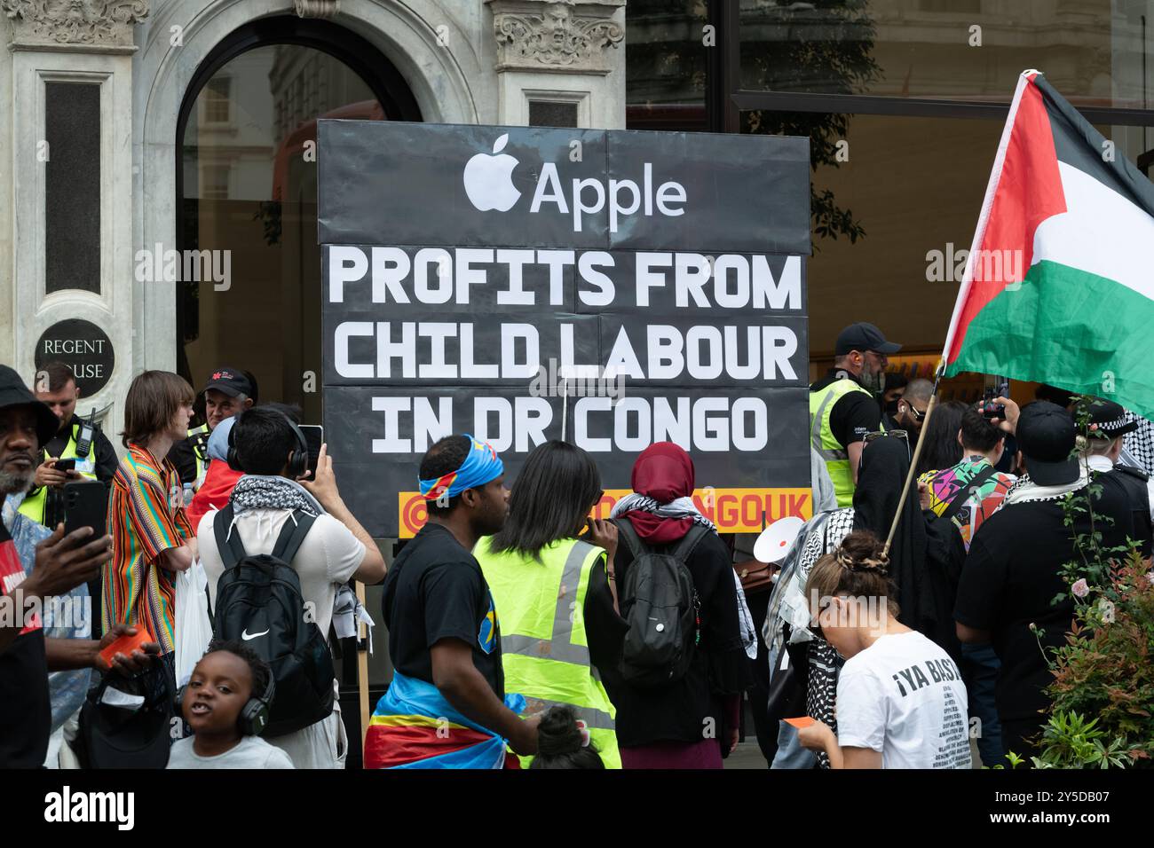 London, UK. 21 September, 2024. In a protest timed to coincide with the ...