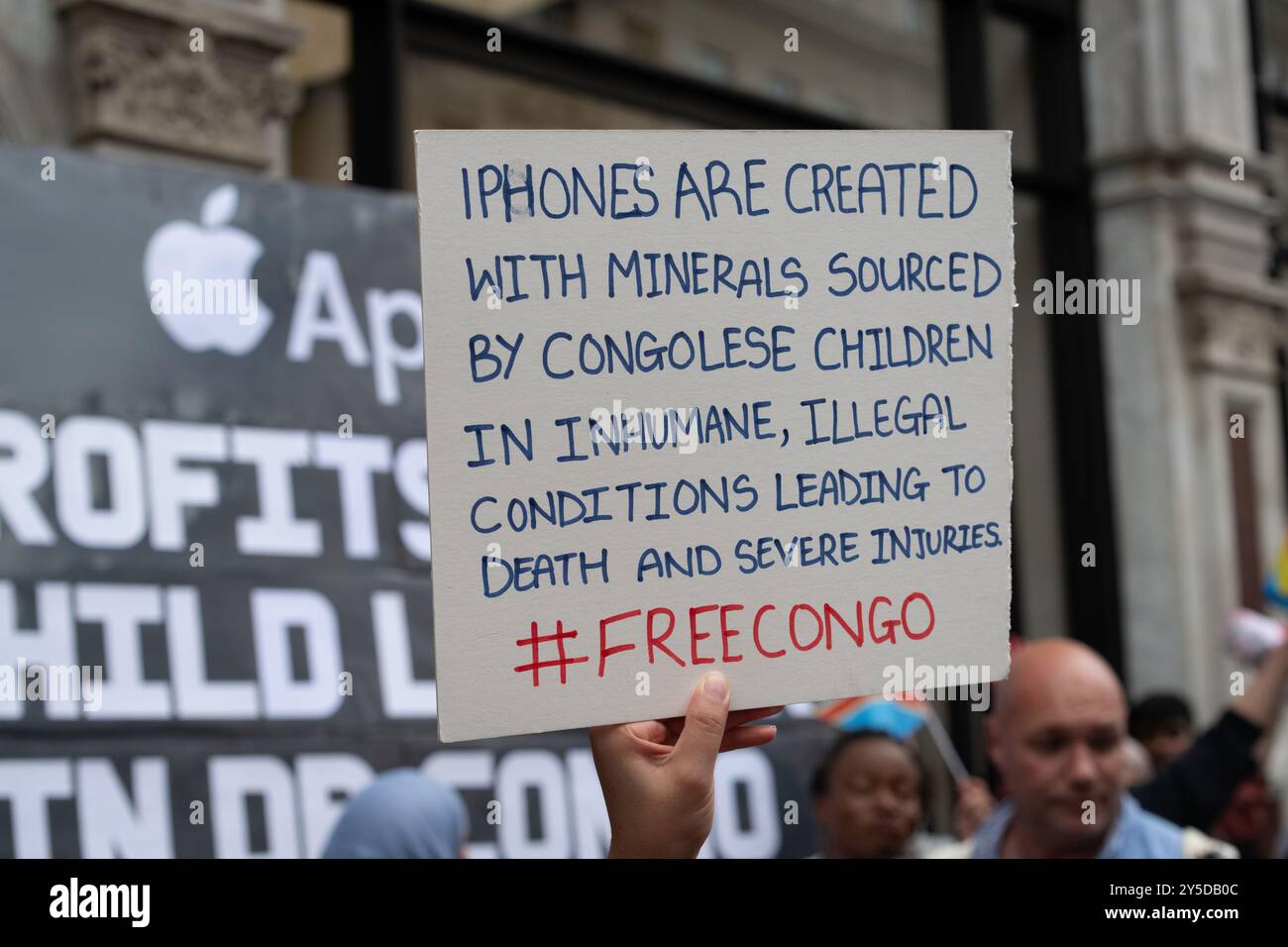 London, UK. 21 September, 2024. In a protest timed to coincide with the ...