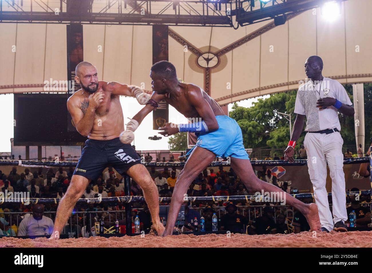 Dambe boxers fight during the Dambe Warriors Supper fight 3 Tournament ...