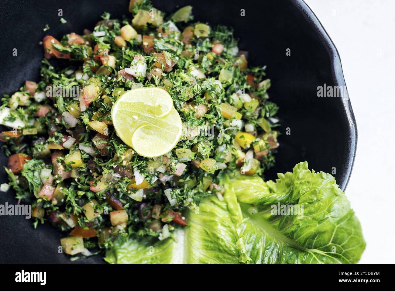 Tabouleh traditional lebanese middle eastern fresh salad bowl meze ...