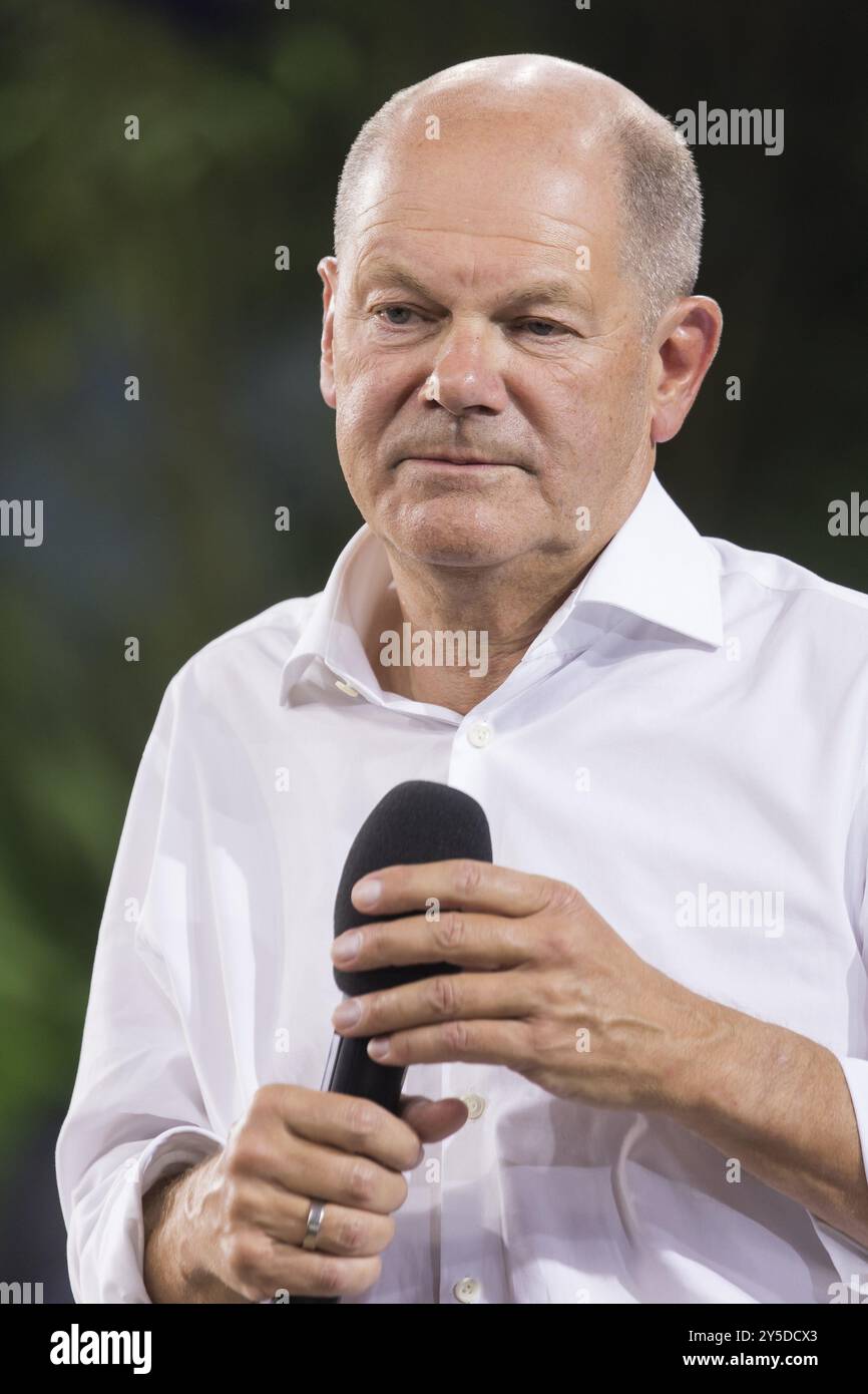 Olaf Scholz (Chancellor of the Federal Republic of Germany, SPD) at the ...