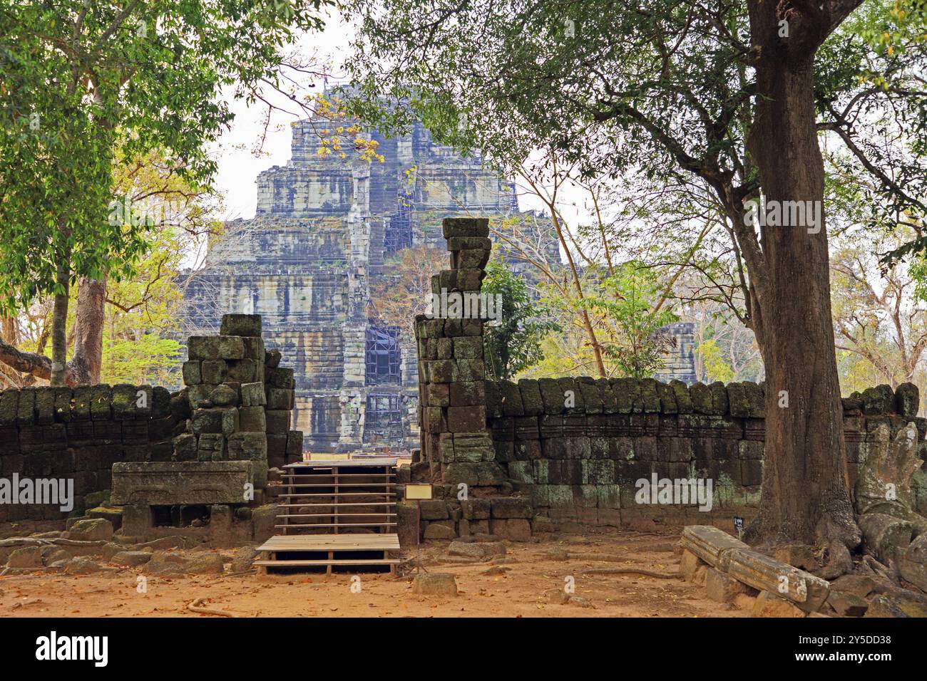 The seven-tiered pyramid in Koh Ker in Cambodia Stock Photo - Alamy