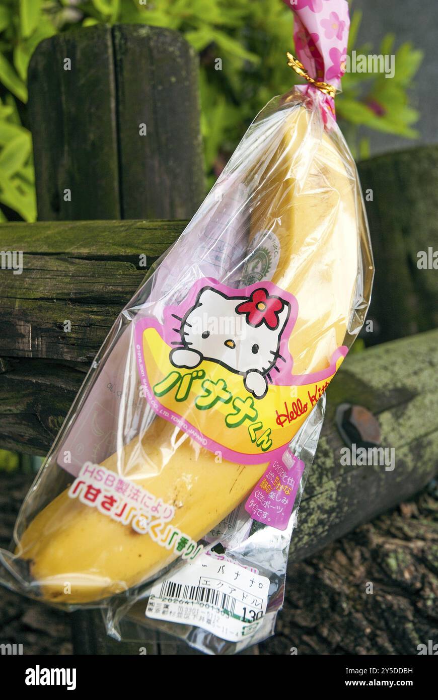 Hello kitty branded banana in tokyo japan Stock Photo - Alamy