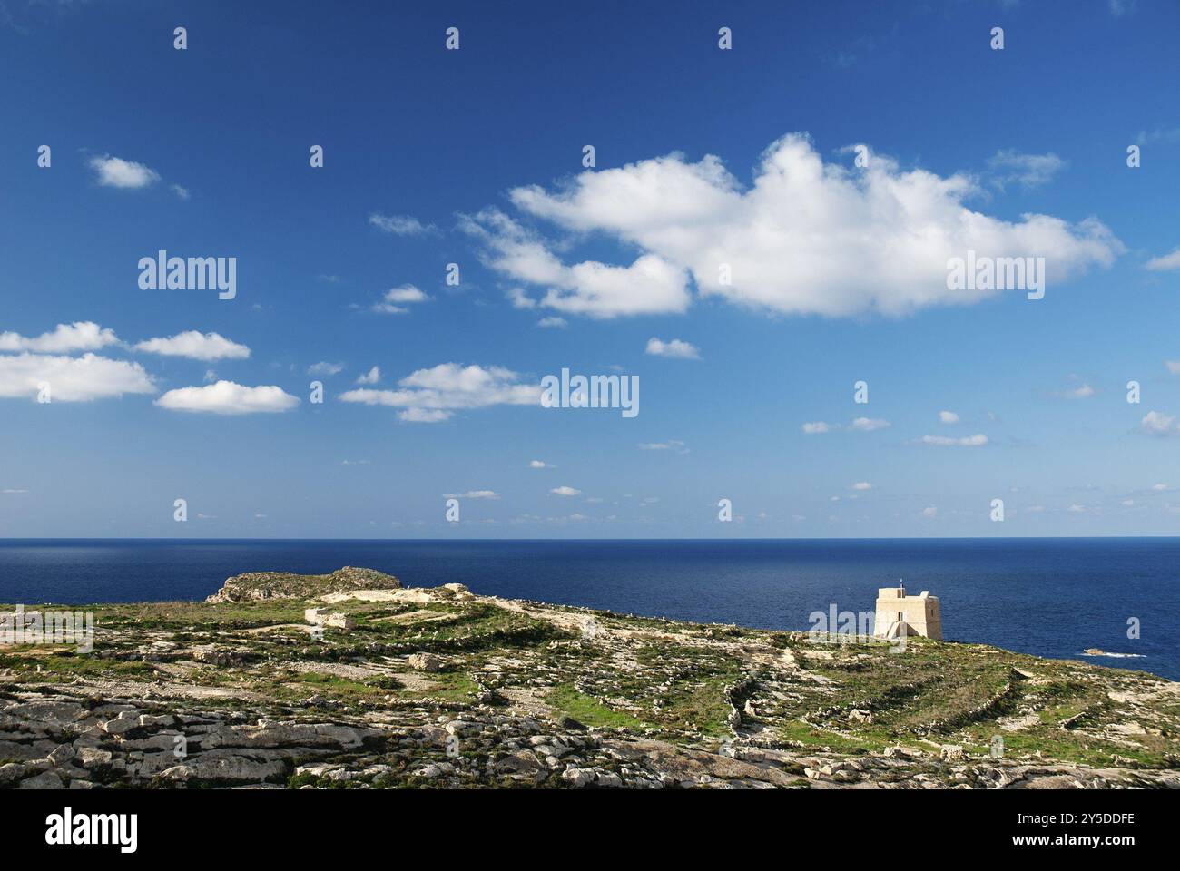 Gozo island landscape and sea in malta Stock Photo - Alamy