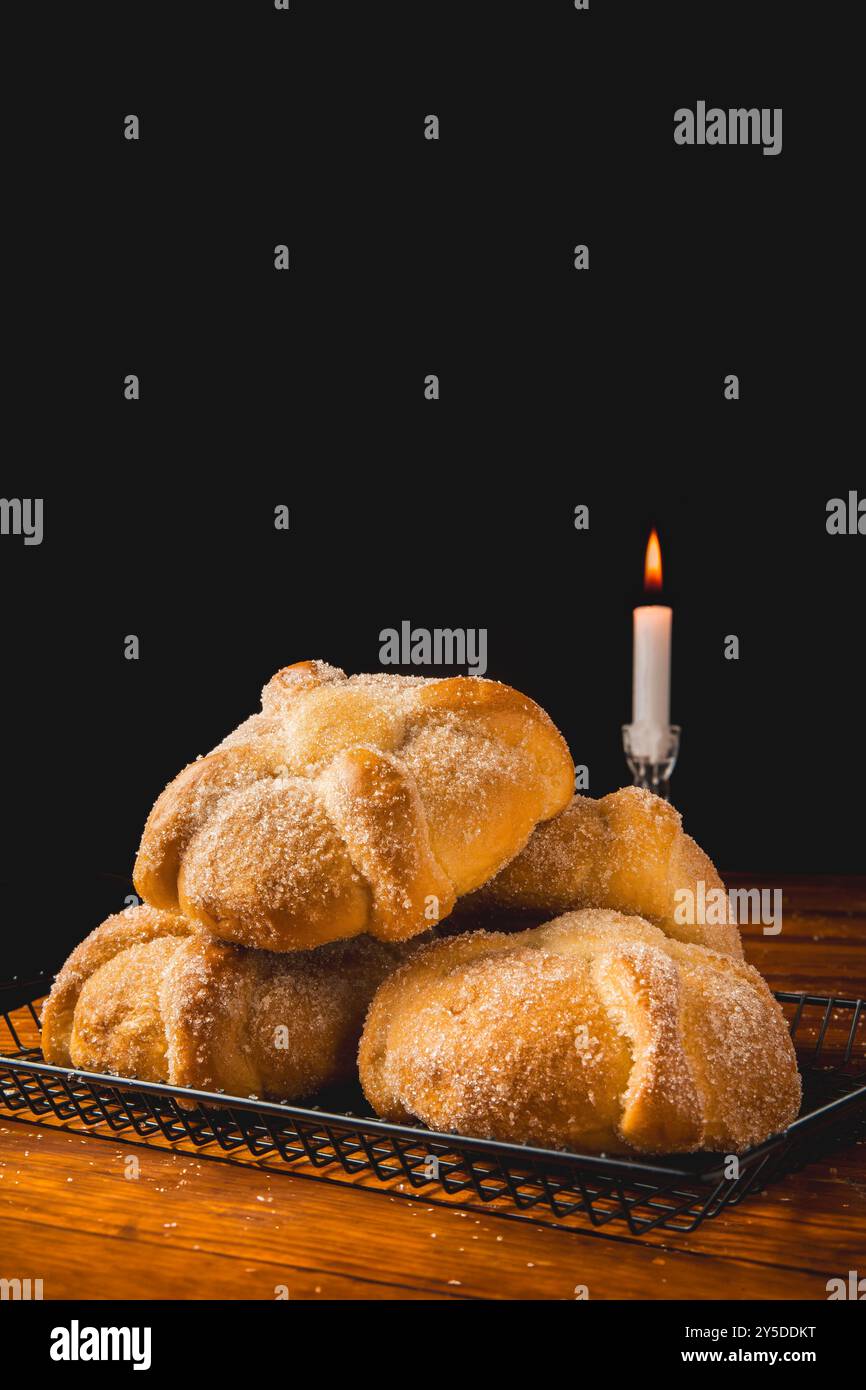 Photographs of the bread of the dead in the festivities of the day of ...