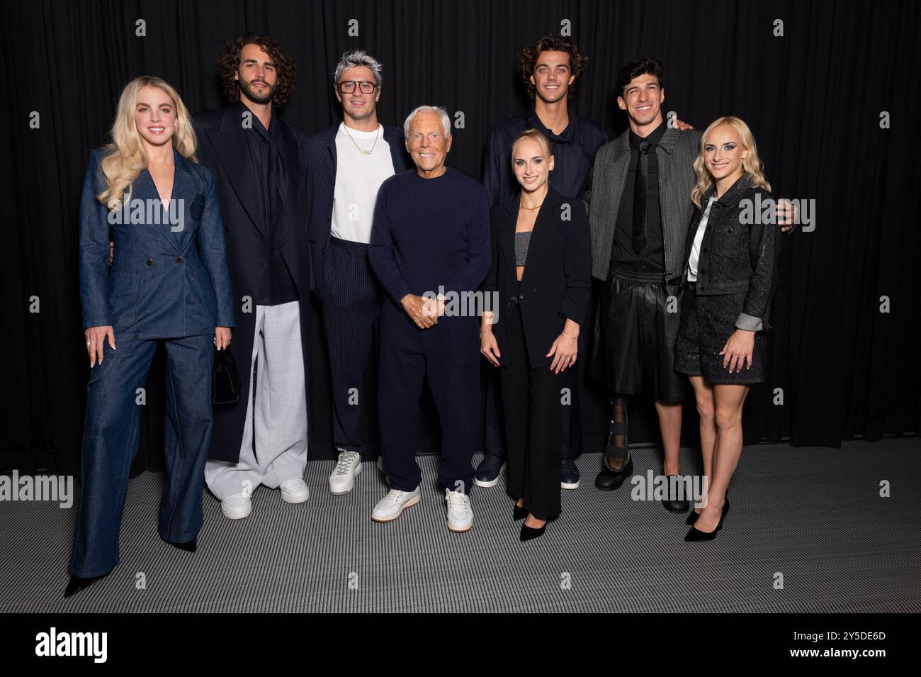 Milano, Italy. 19th Sep, 2024. Keely Hodgkinson, Gianmarco Tamberi ...
