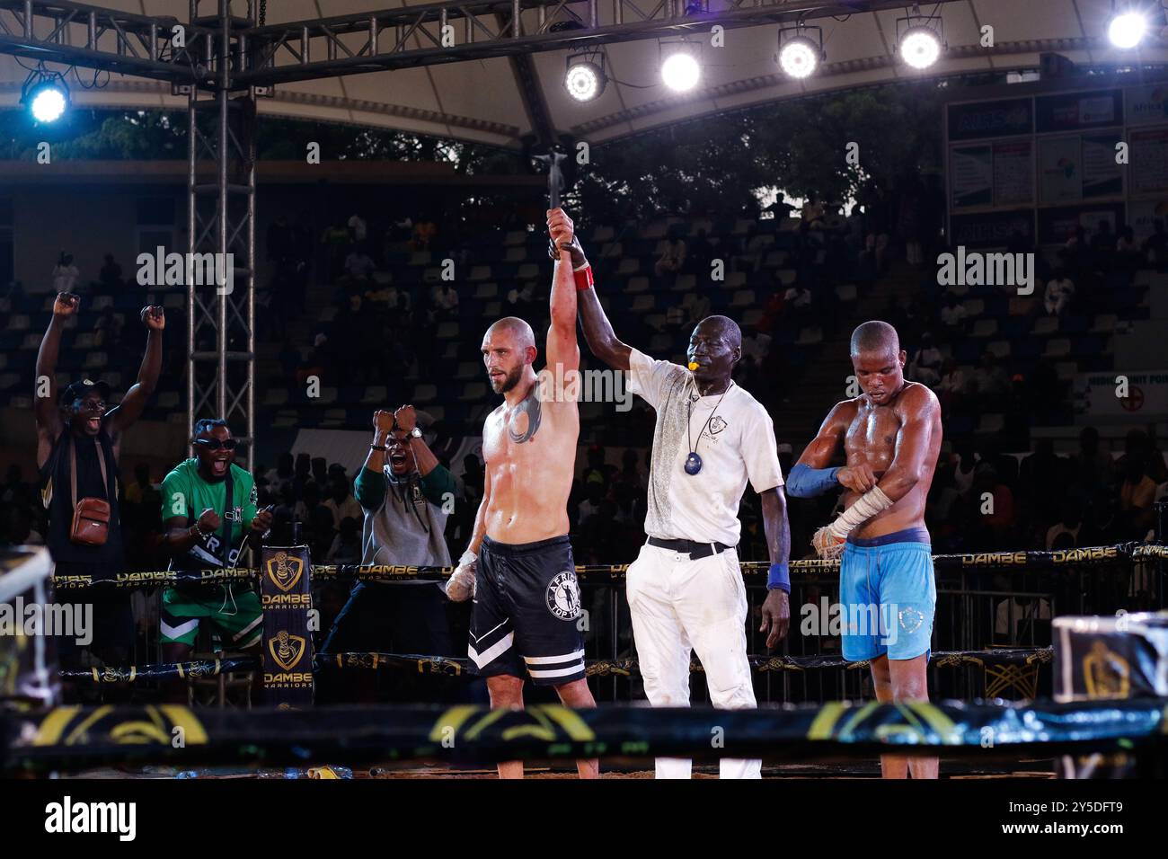 Dambe boxers fight during the Dambe Warriors Supper fight 3 Tournament ...