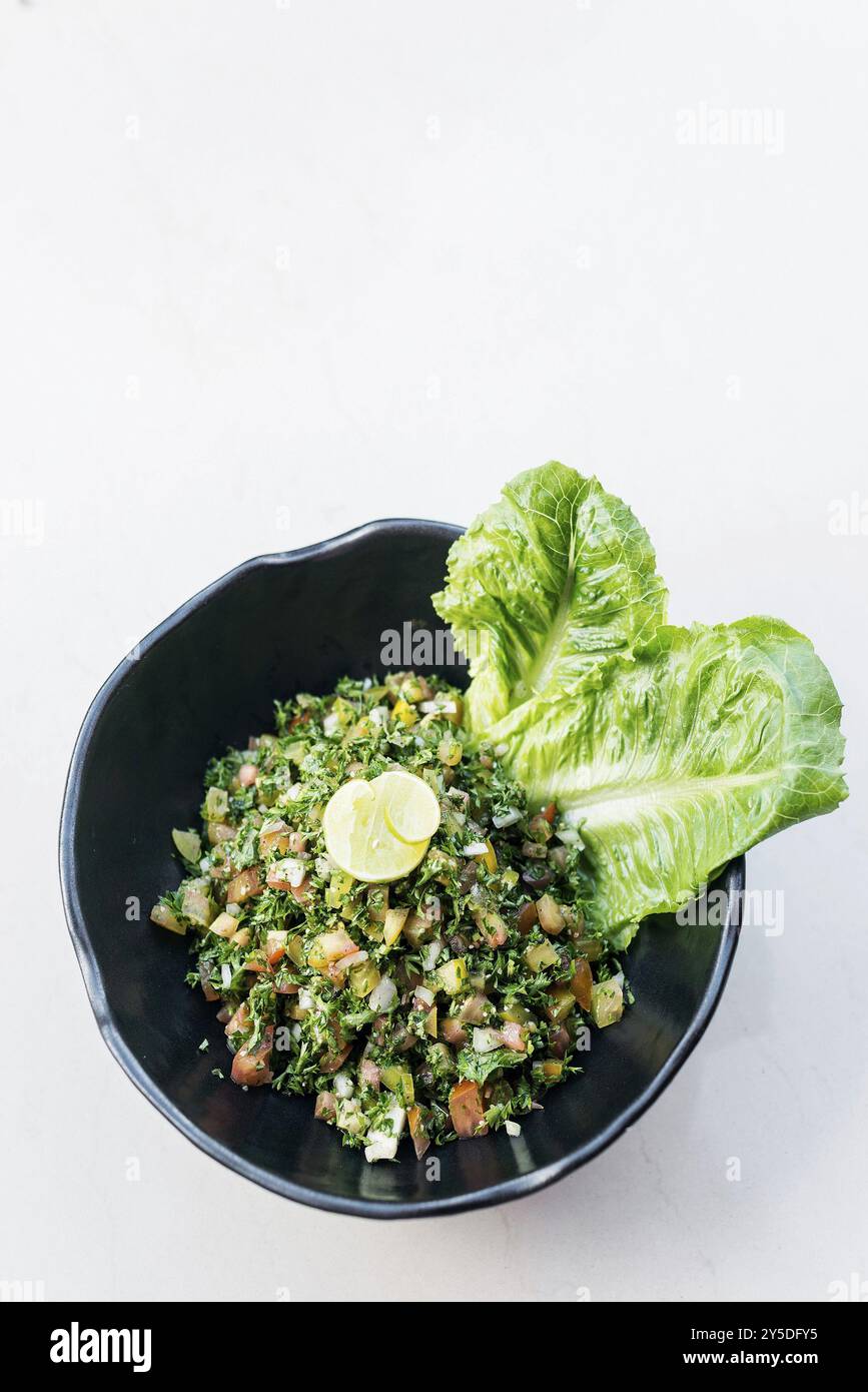 Tabouleh traditional lebanese middle eastern fresh salad bowl meze ...