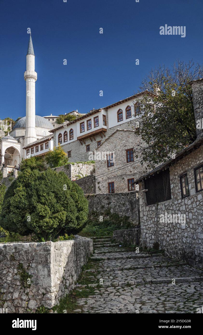 Scenic view of pocitelj village traditional old architecture buildings ...