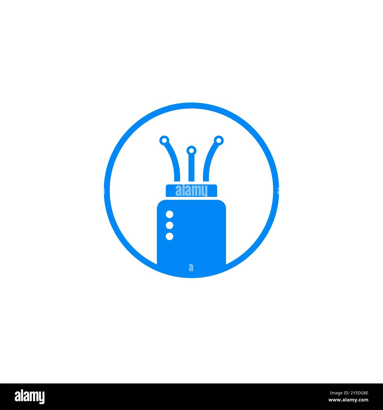 Cable wire vector icon. Electricity cable circuit connection wire logo ...