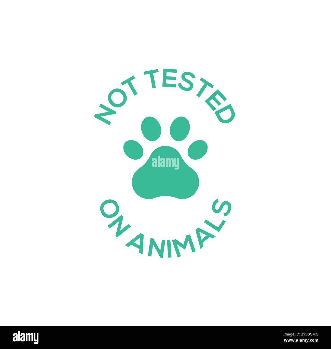 Cruelty-free product symbol. Green paw print logo not tested on animals ...
