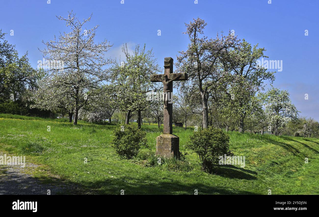 Wayside cross, field cross, wayside cross Stock Photo - Alamy