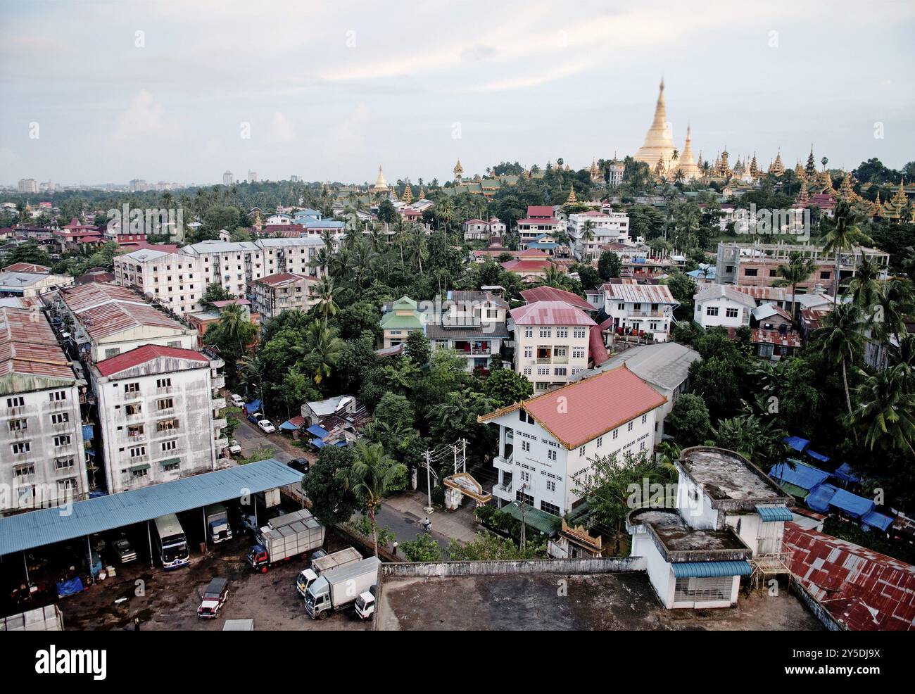 Yangon rangoon city in myanmar burma Stock Photo - Alamy