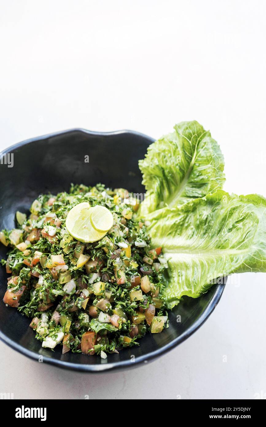 Tabouleh traditional lebanese middle eastern fresh salad bowl meze ...