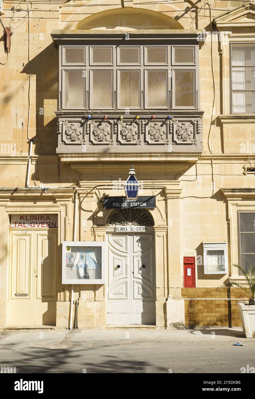 Police station in gozo malta Stock Photo - Alamy