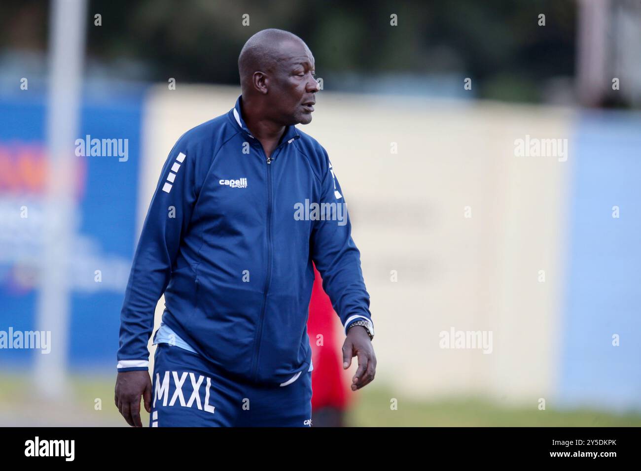 NAIROBI, KENYA - SEPTEMBER 21: Sofapaka coach Robert “The Lion” Matano ...
