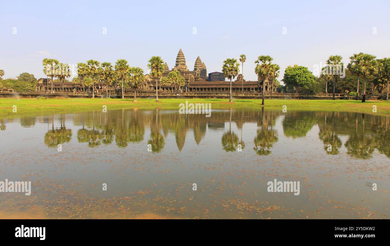 Angkor Wat in Cambodia, the largest temple complex in the world Stock ...