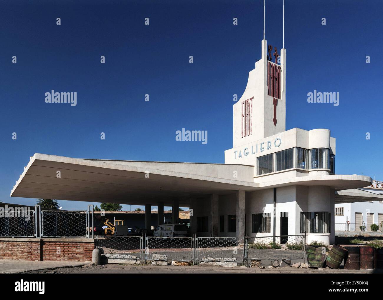 Italian colonial old art deco fiat tagliero building in asmara city ...