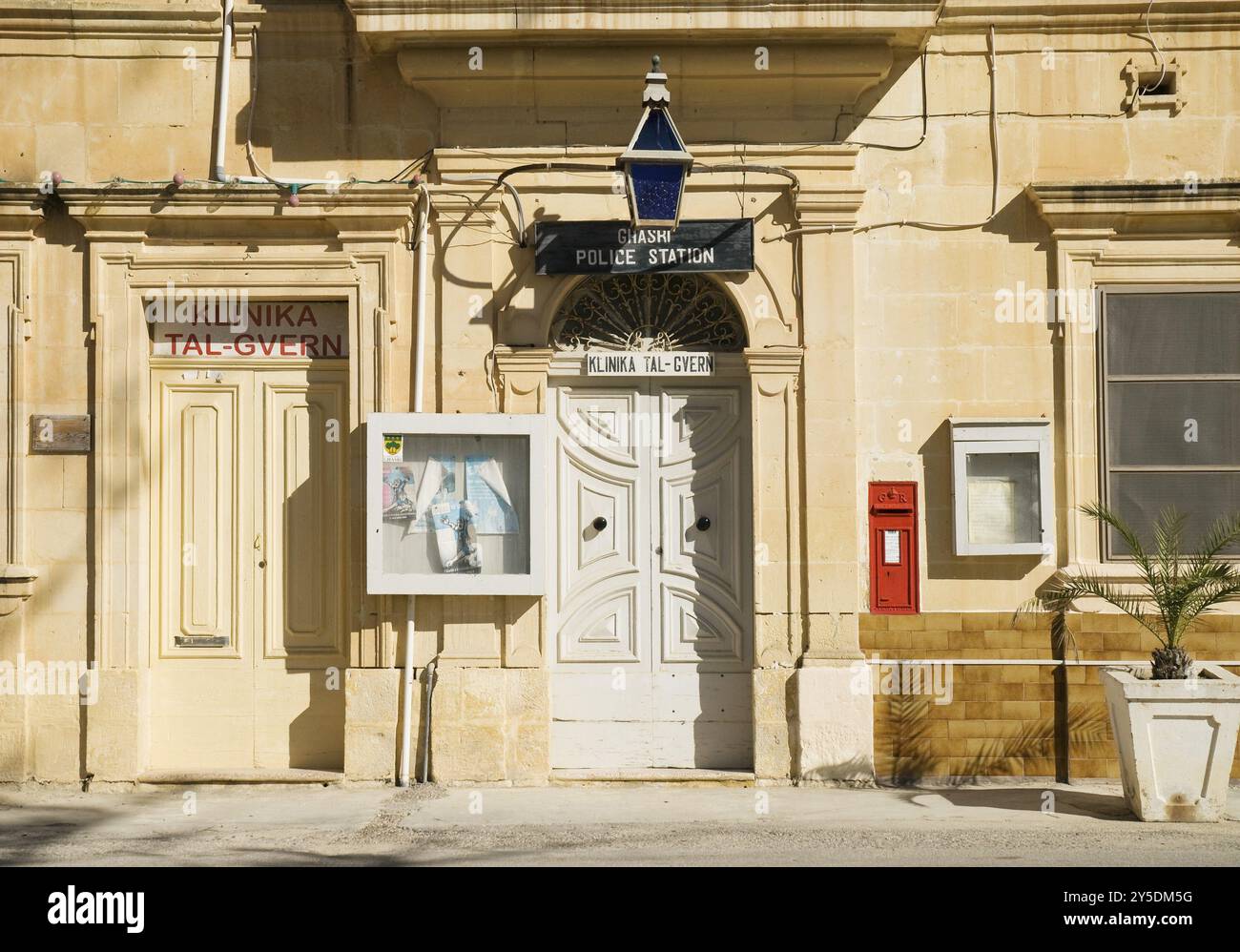 Police station in gozo malta Stock Photo - Alamy