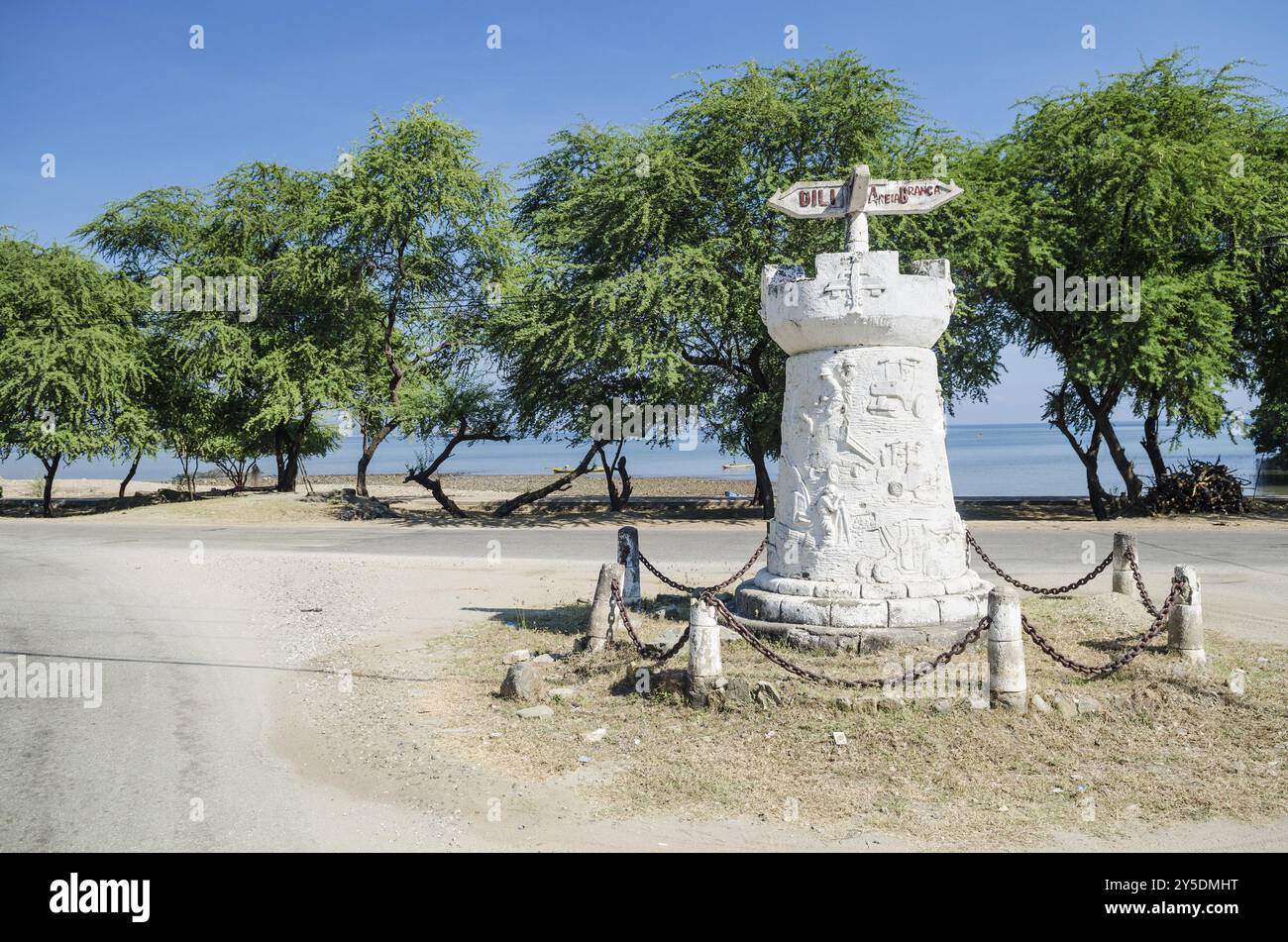 Road sign outside dili east timor, timor leste Stock Photo - Alamy