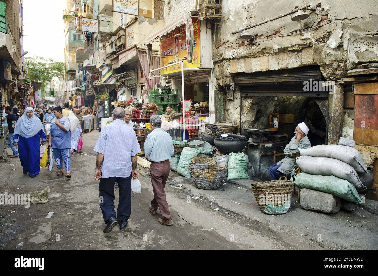 Cairo old town street in egypt Stock Photo - Alamy