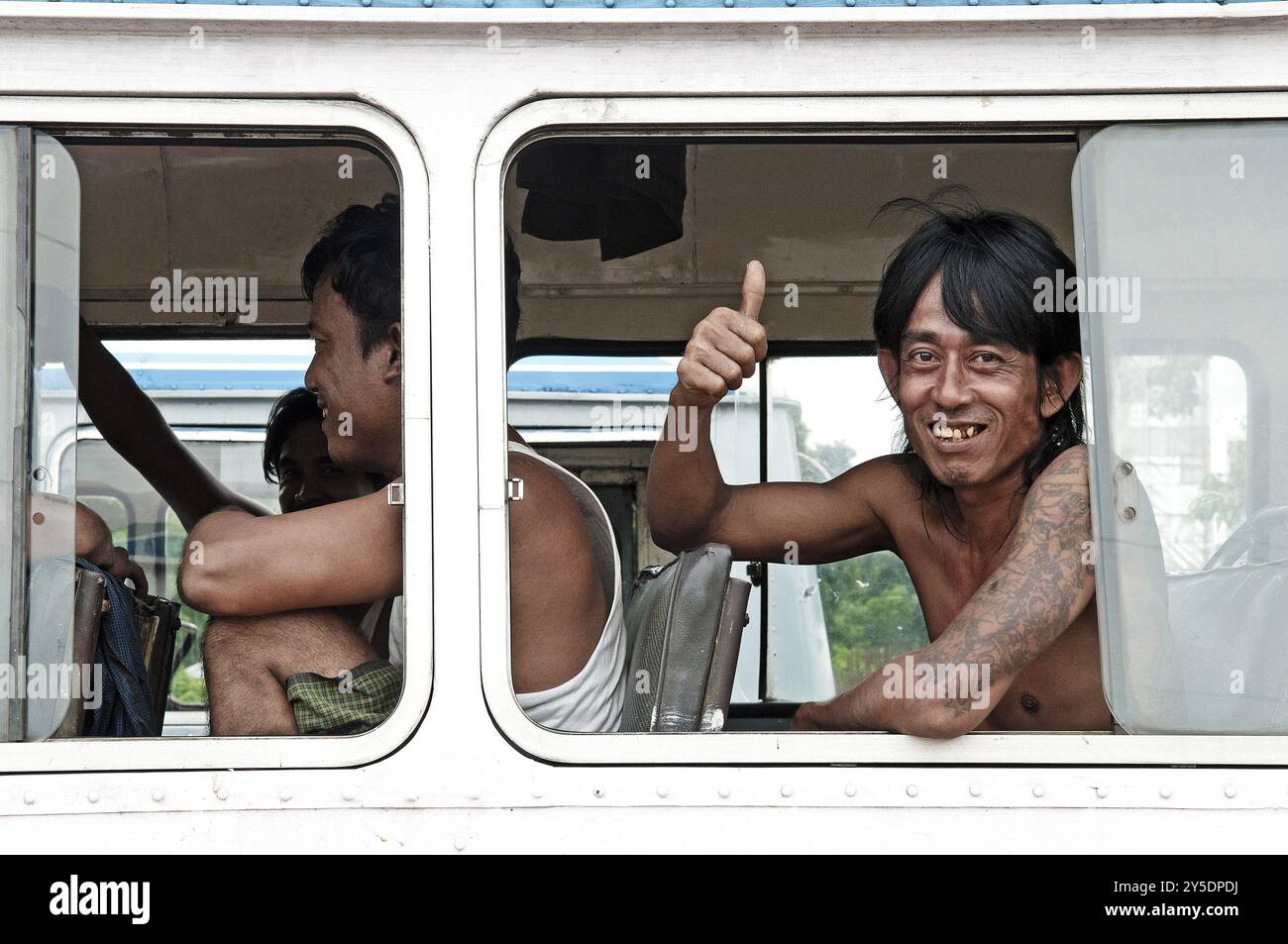 Public bus public transport myanmar hi-res stock photography and images - Alamy
