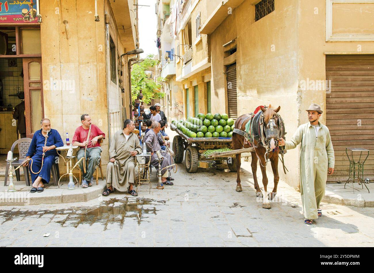 Cairo old town street in egypt Stock Photo - Alamy