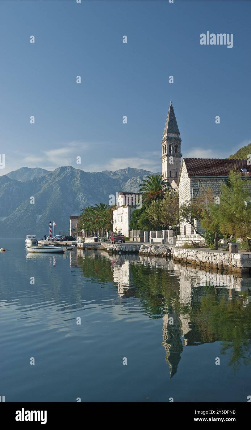 Perast village on kotor bay in montenegro Stock Photo - Alamy