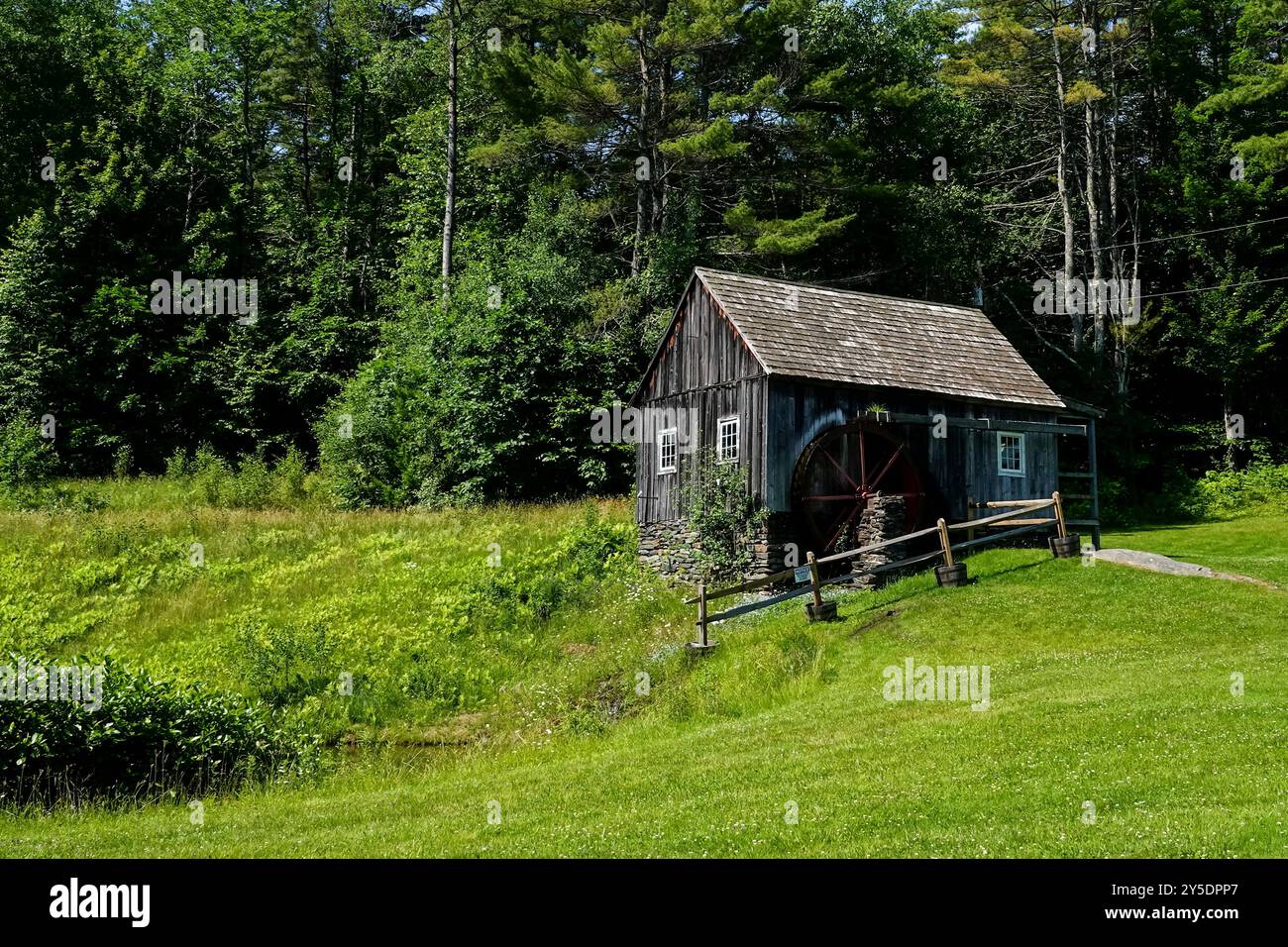 The Old Orton Family Grist Mill in Rockingham, Vermont Stock Photo - Alamy