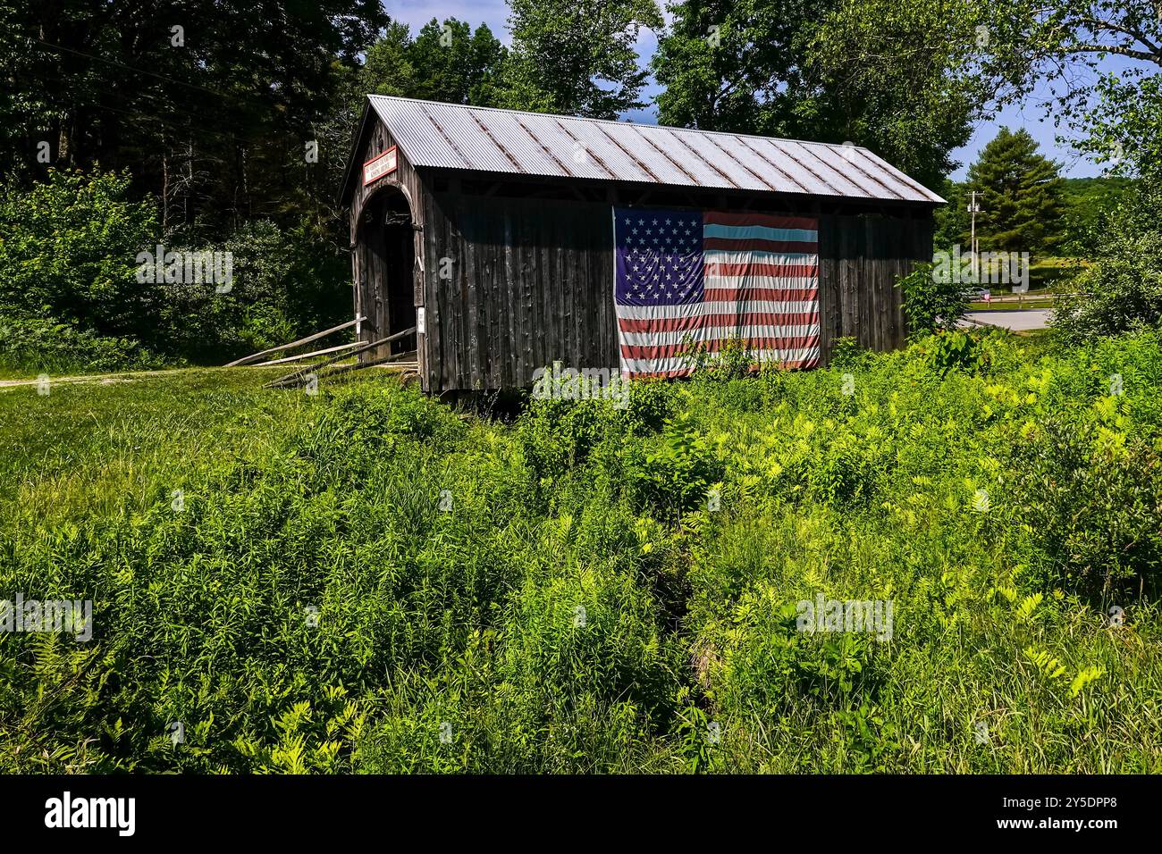 The Victorian Village Covered Bridge also known as The Kissing Bridge ...