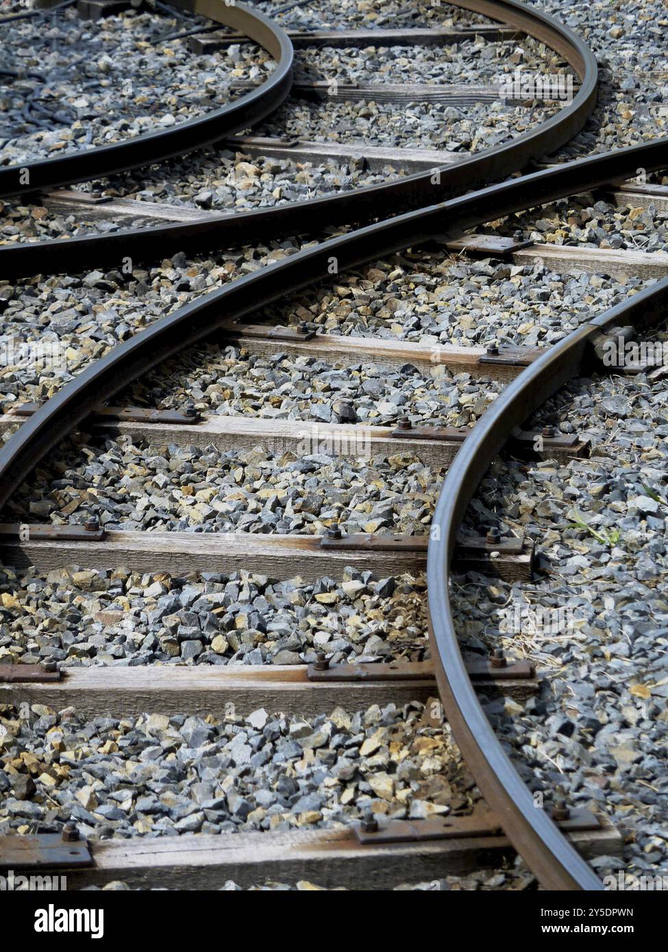 Curved rails of a park railway for children Stock Photo - Alamy Curved rails of a park railway for children Stock Photo - Alamy