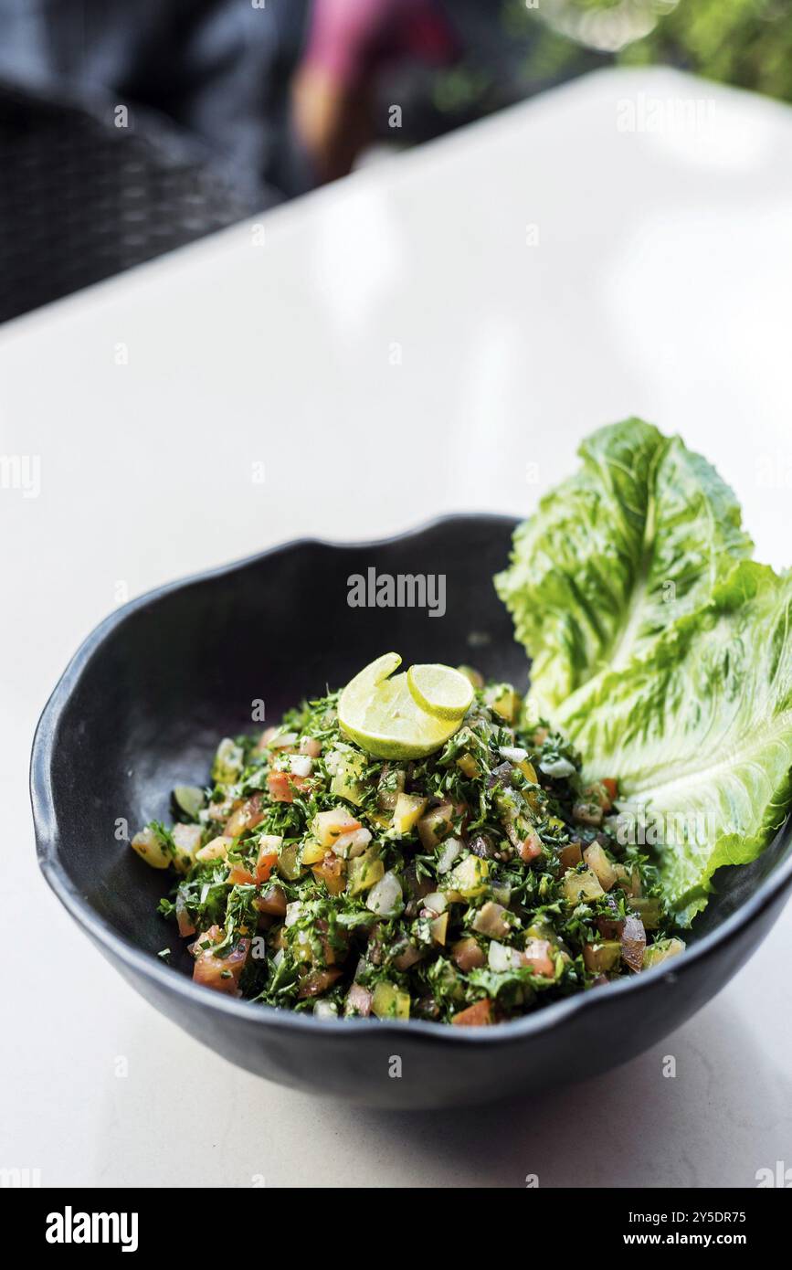 Tabouleh traditional lebanese middle eastern fresh salad bowl meze ...