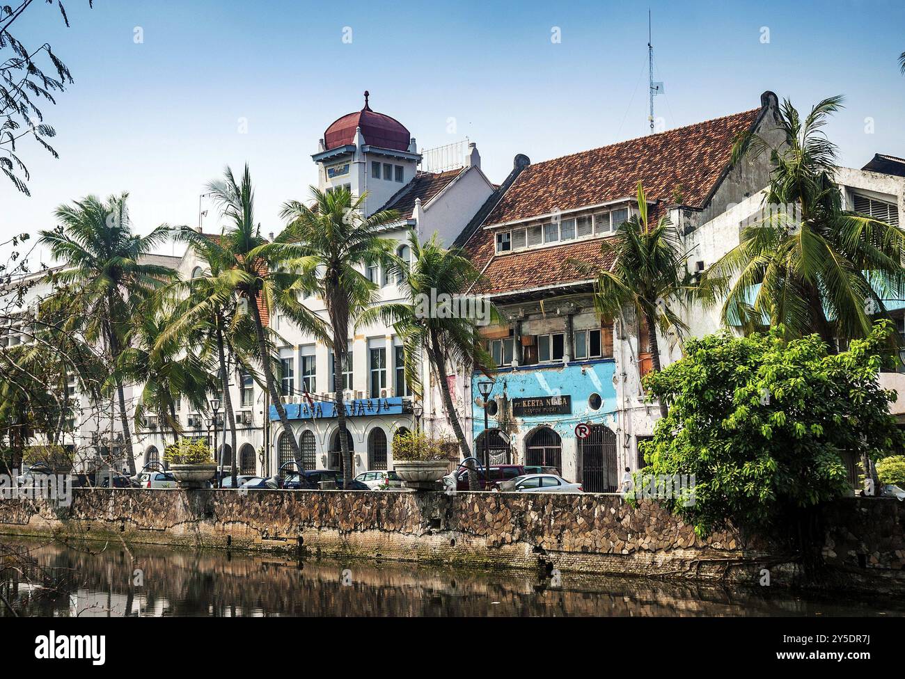 Dutch colonial srchitecture buildings in old town of jakarta indonesia ...
