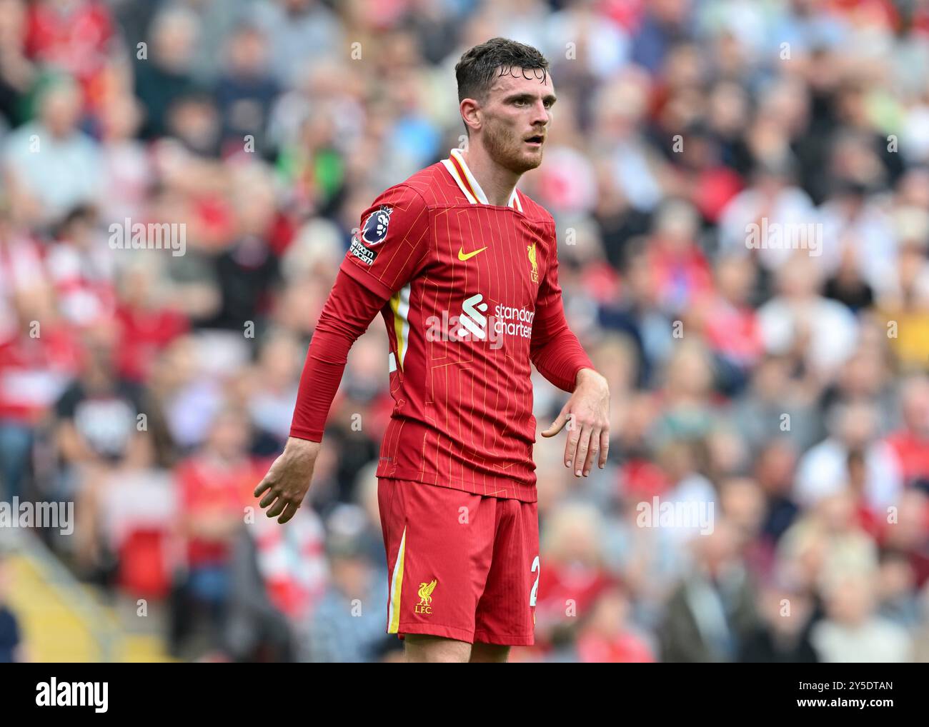 Andrew Robertson of Liverpool during the Premier League match Liverpool ...