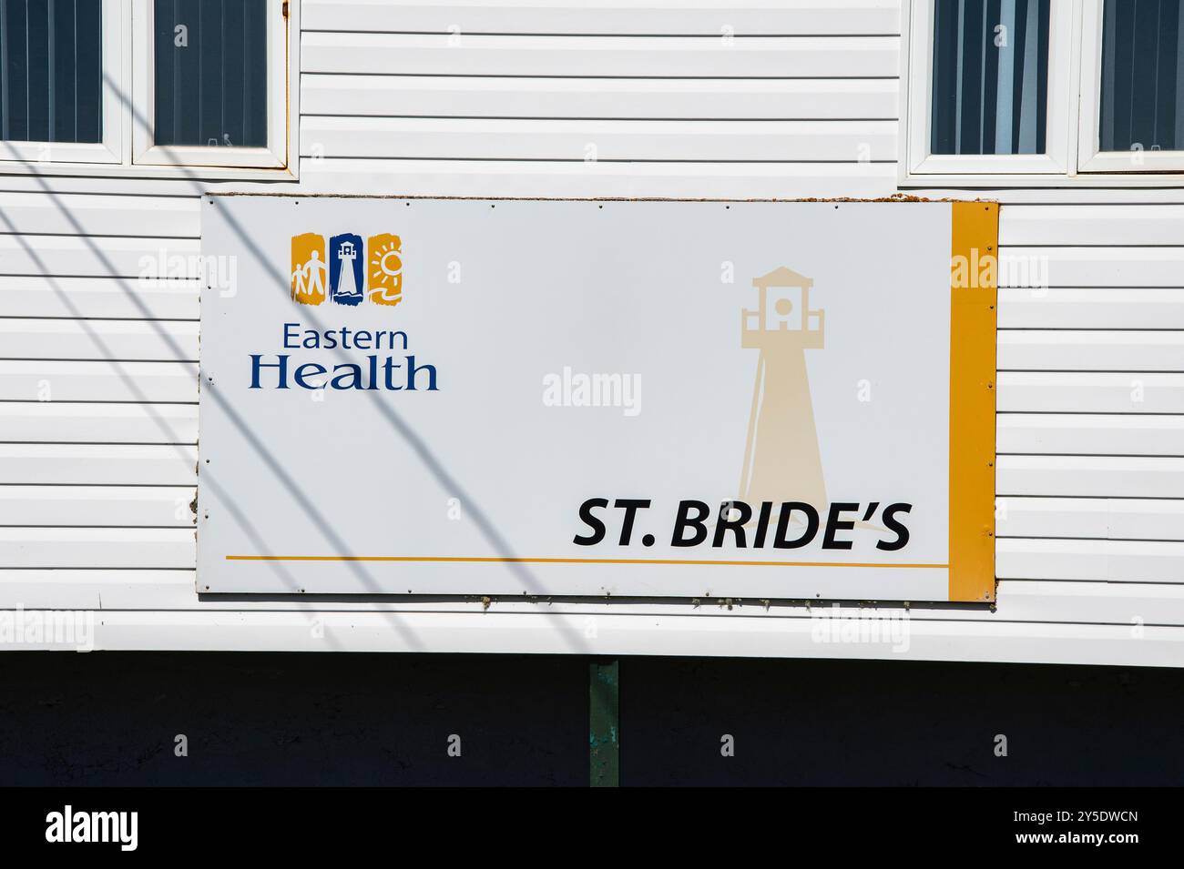Eastern Health sign on NL 100 in St. Bride’s, Newfoundland & Labrador ...