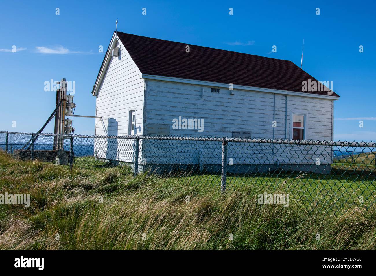 Utility shed at Cape St. Mary's Ecological Reserve in Port Lance ...